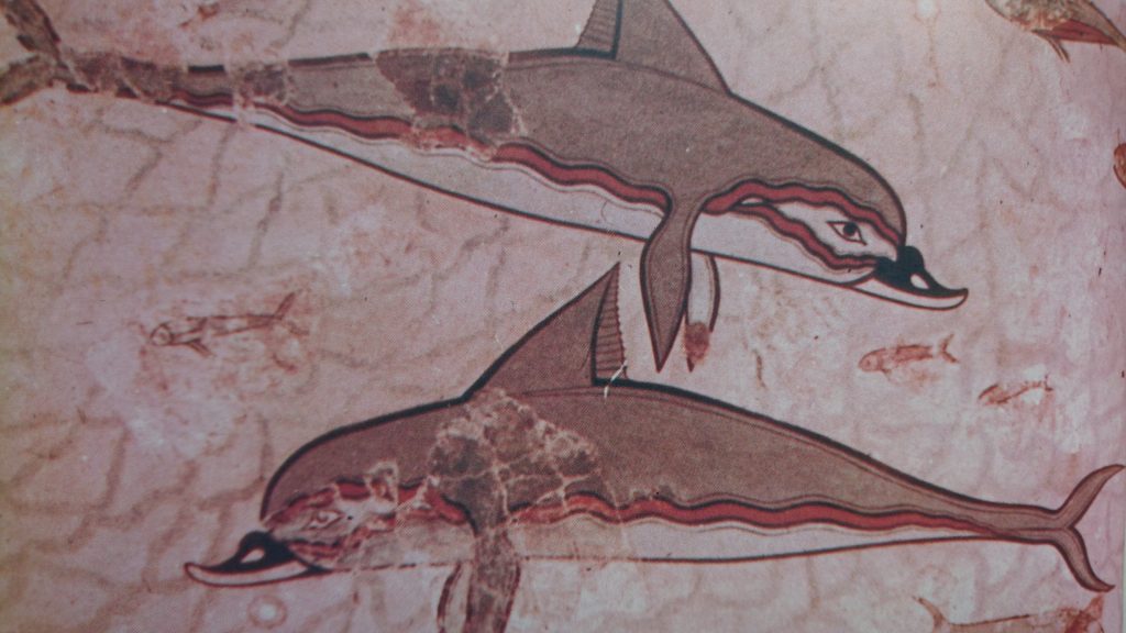 Dolphins fresco at Knossos palace | Global Nomadic